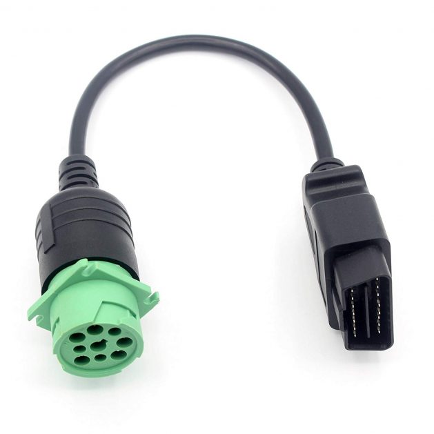 SAE J1939 9 Pin to OBD2 16 Pin Plug Adapter cable for Truck GPS Tracker ...