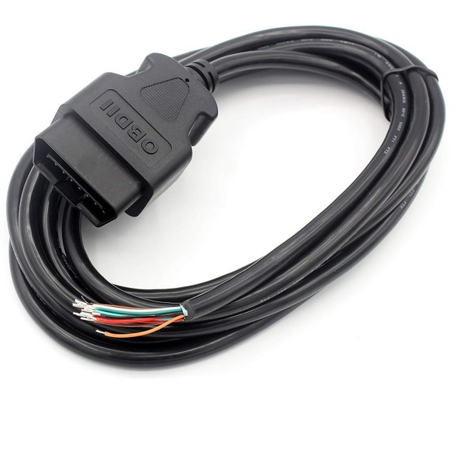 Super Long OBD-II 16 Pin Male to To End Open Plug Wire - OBD2 Male 16 ...