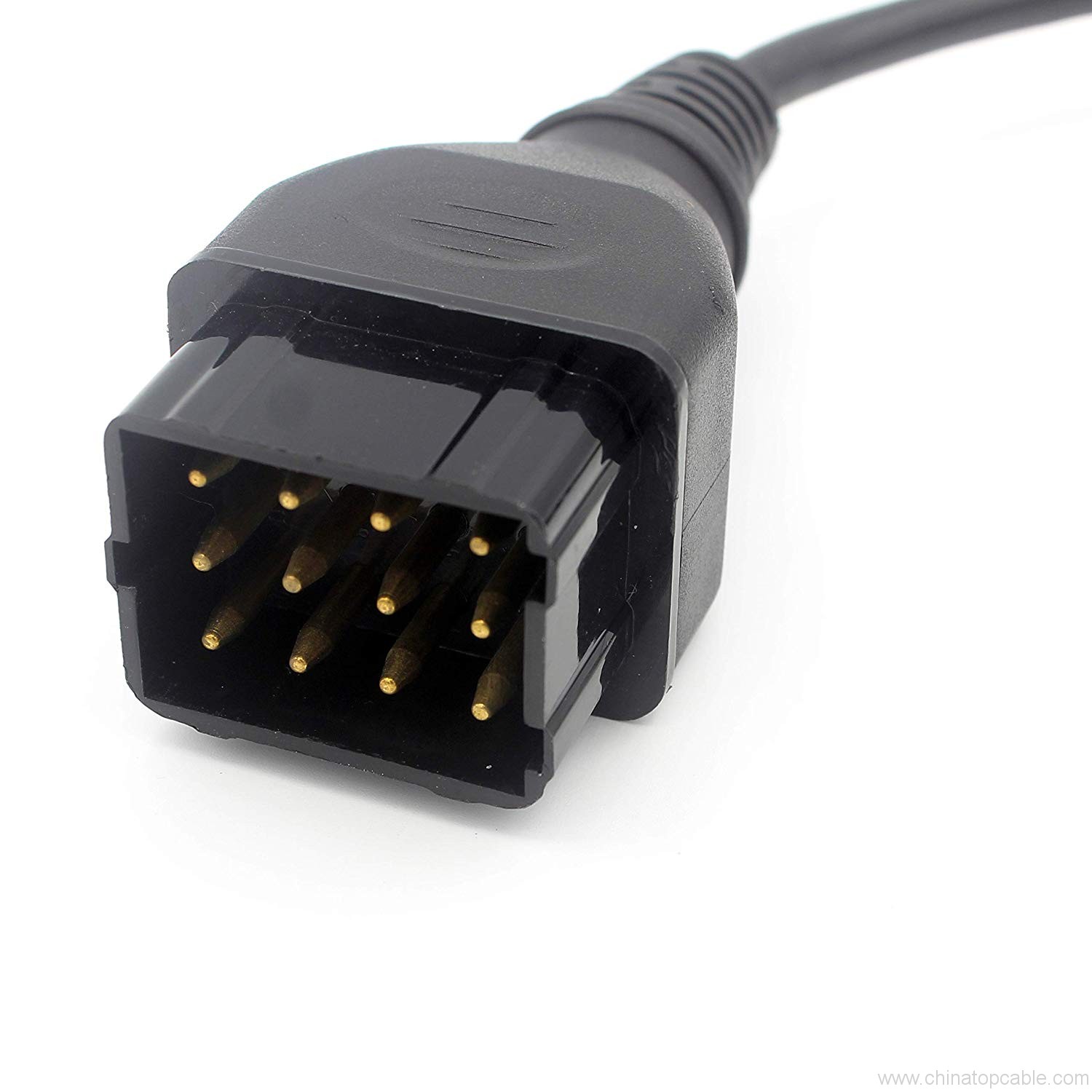 Truck 12 Pin to OBD II 16 Pin Adapter Connector Cable For Autocom DS150 ...