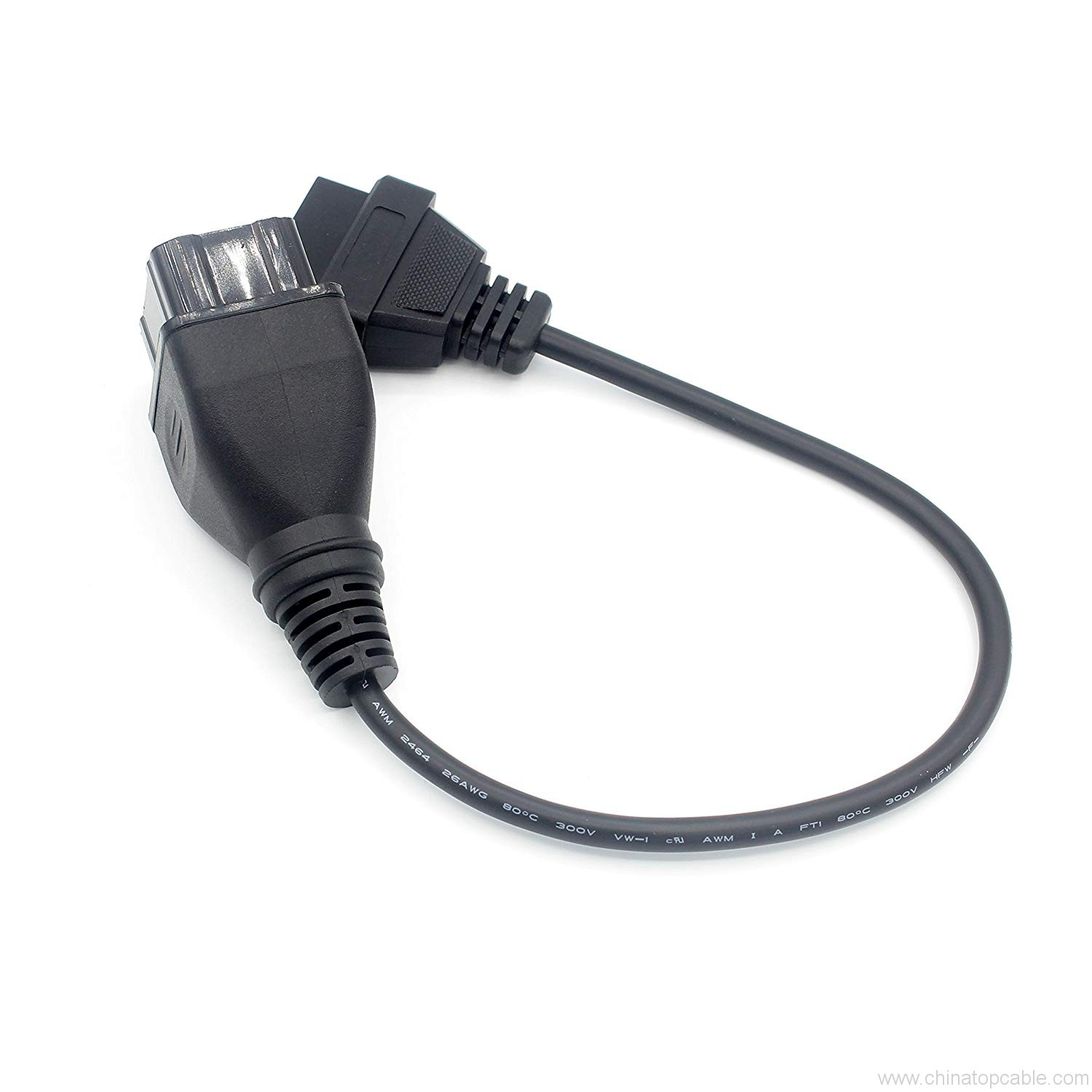 Truck 12 Pin to OBD II 16 Pin Adapter Connector Cable for GAZ Truck ...