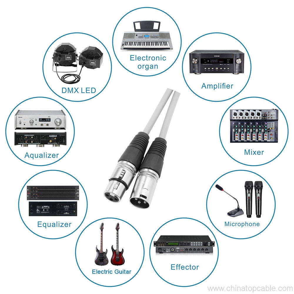 Xlr 케이블 Xlr 남성 대 여성 마이크 연장 케이블 Xlr 잭 익스텐더 코드 앰프 용마이크믹서프리 앰프드럼패치