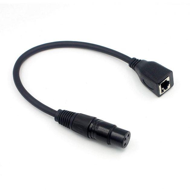 XLR RJ45 Adapter Cable, XLR 3 Pin Female to RJ45 Female Adapter ...