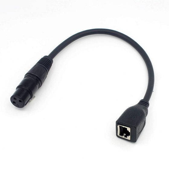 XLR RJ45 Adapter Cable, XLR 3 Pin Female to RJ45 Female Adapter ...
