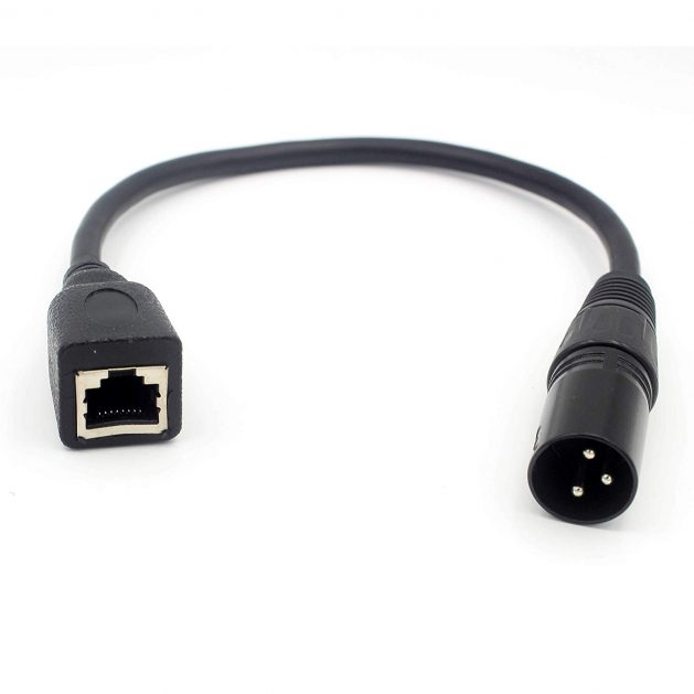 XLR RJ45 Adapter Cable, XLR 3 Pin Male to RJ45 Female Adapter Converter ...